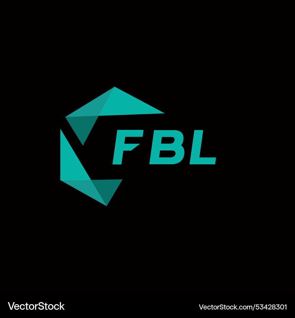 Fbl creative minimalist letter logo unique Vector Image