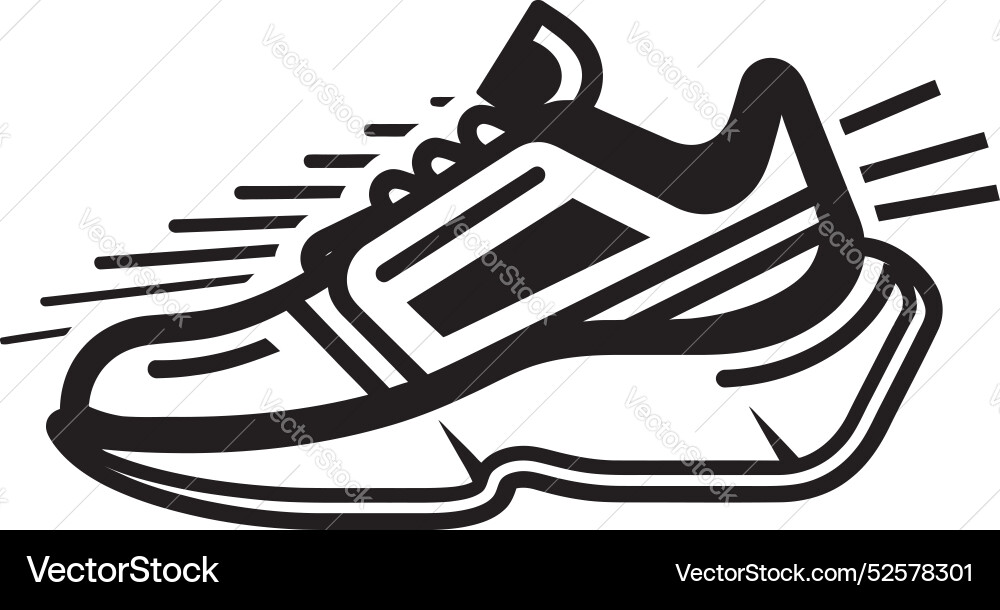 Hyperglide black logo design speedforce Royalty Free Vector