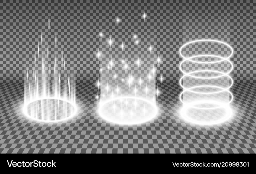 Teleport light effects Royalty Free Vector Image