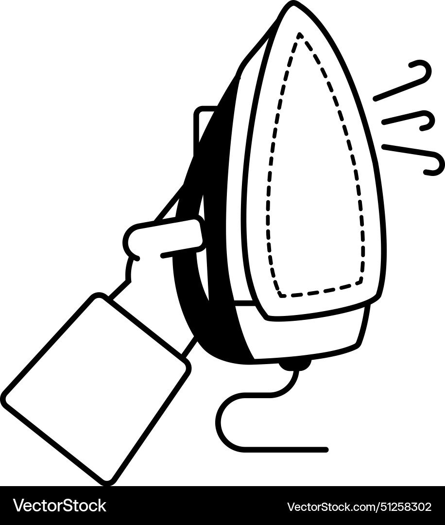 Electric iron Royalty Free Vector Image - VectorStock