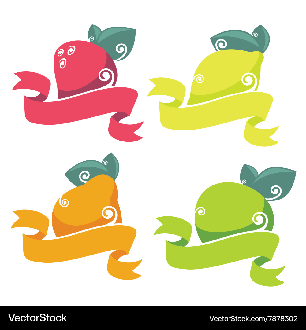 Fruit logo Royalty Free Vector Image - VectorStock