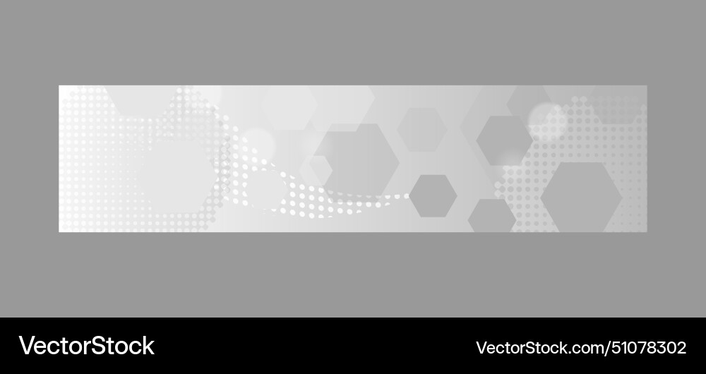 Futuristic gradient gray digital horizontal Vector Image