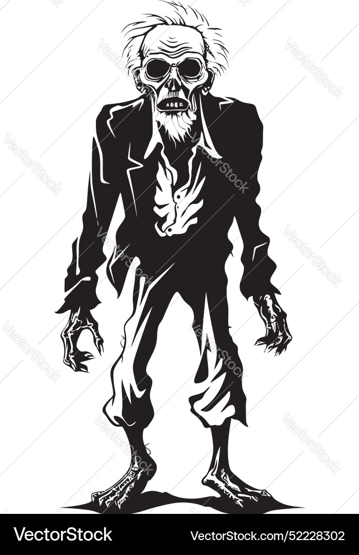 Nightmare necrosis sleek black logo design Vector Image