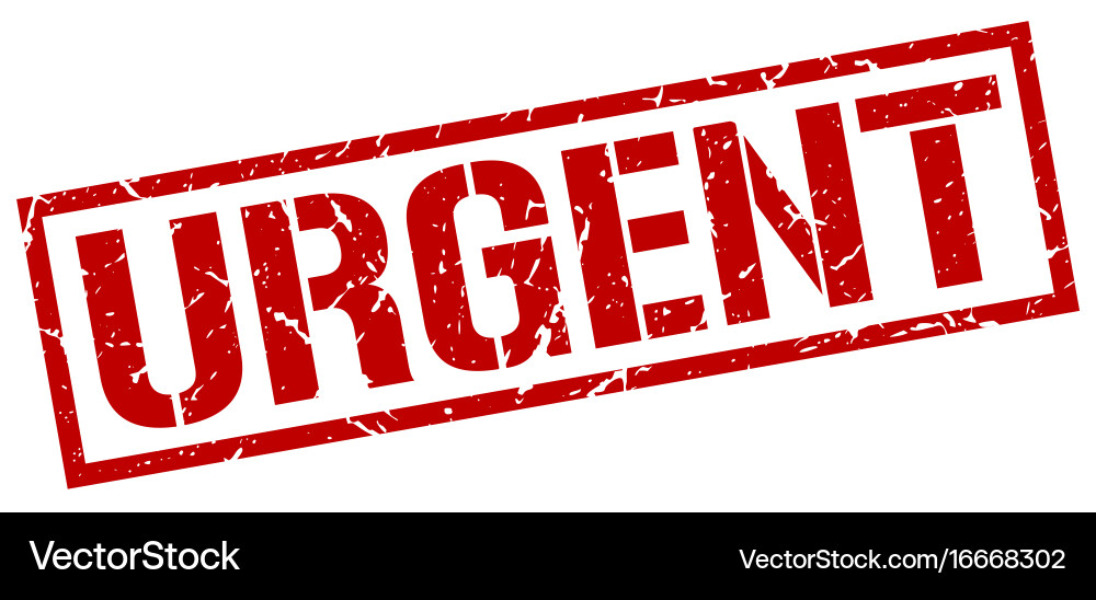 Urgent stamp Royalty Free Vector Image - VectorStock
