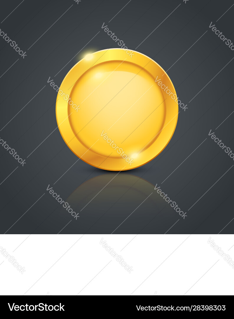Gold coin Royalty Free Vector Image - VectorStock