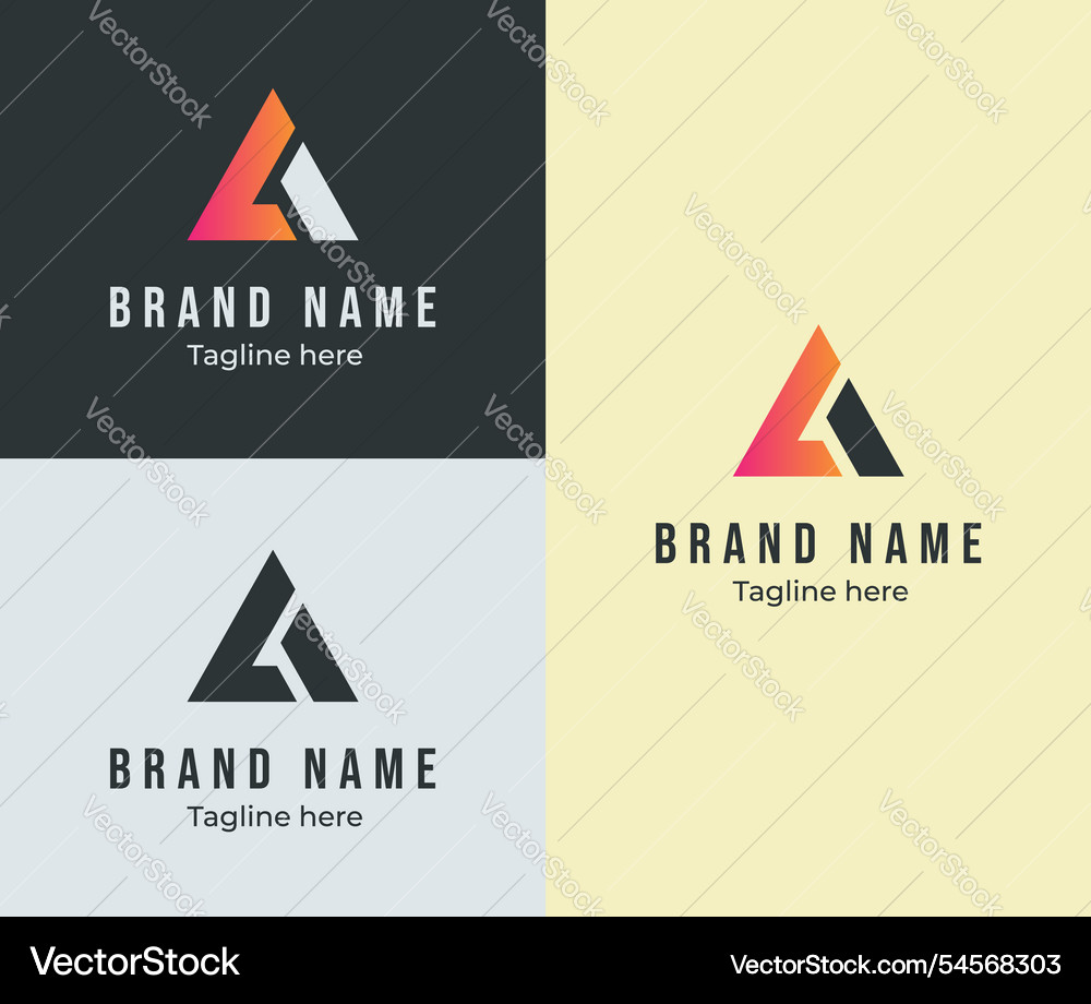 Logo letter Royalty Free Vector Image - VectorStock