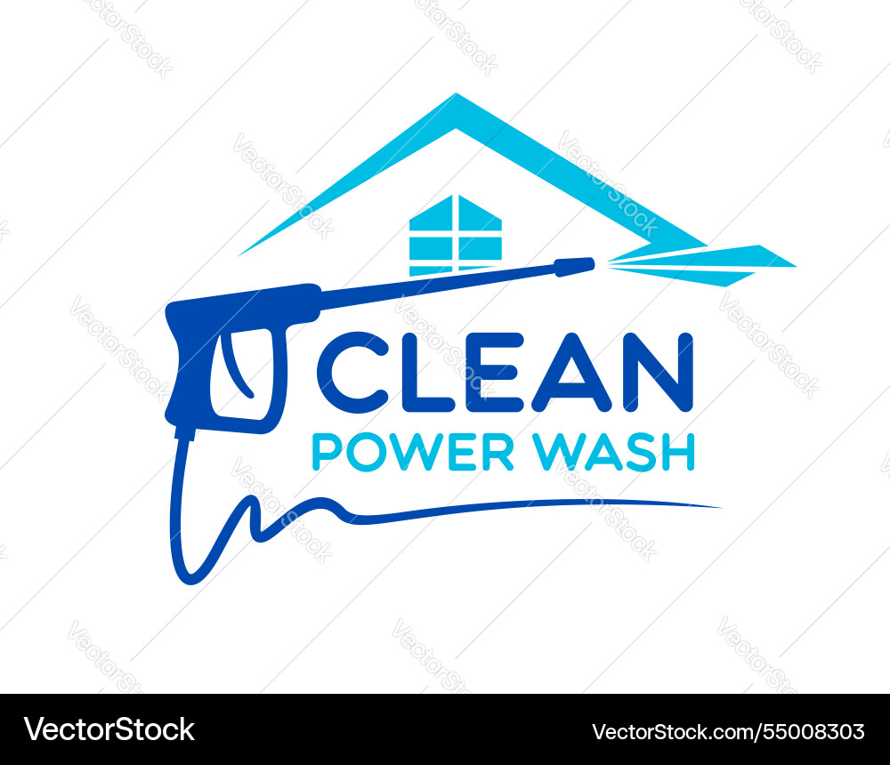 Pressure Washer Cleaning Icon Royalty Free Vector Image