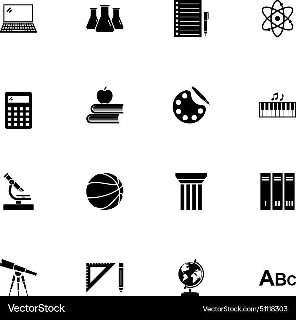 School subject icon - expand to any size - change Vector Image