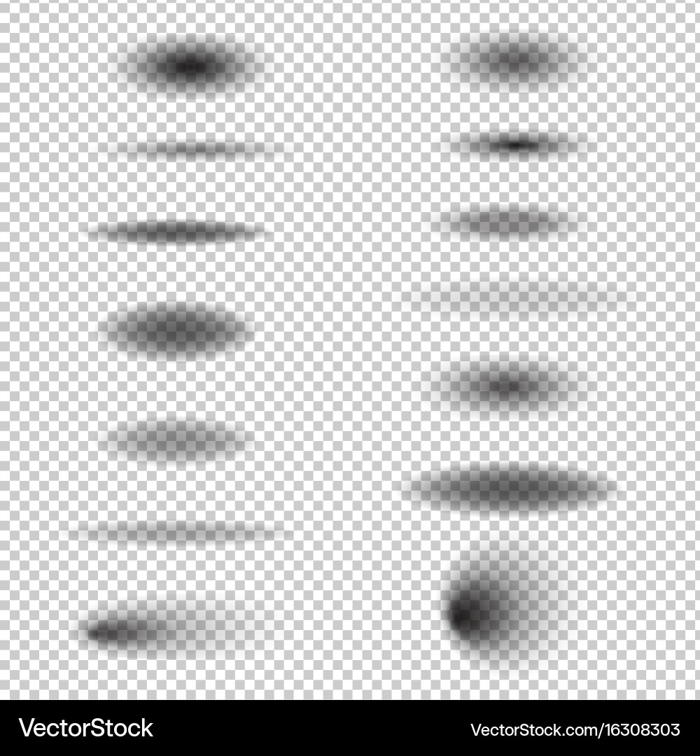 Shadow on transparent background Royalty Free Vector Image