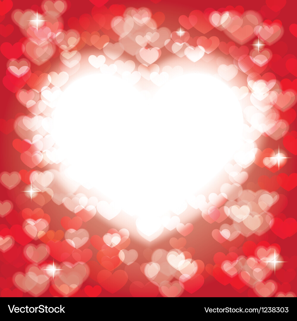Shining heart Royalty Free Vector Image - VectorStock