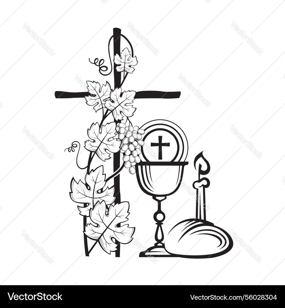 Holy communion icon Royalty Free Vector Image - VectorStock
