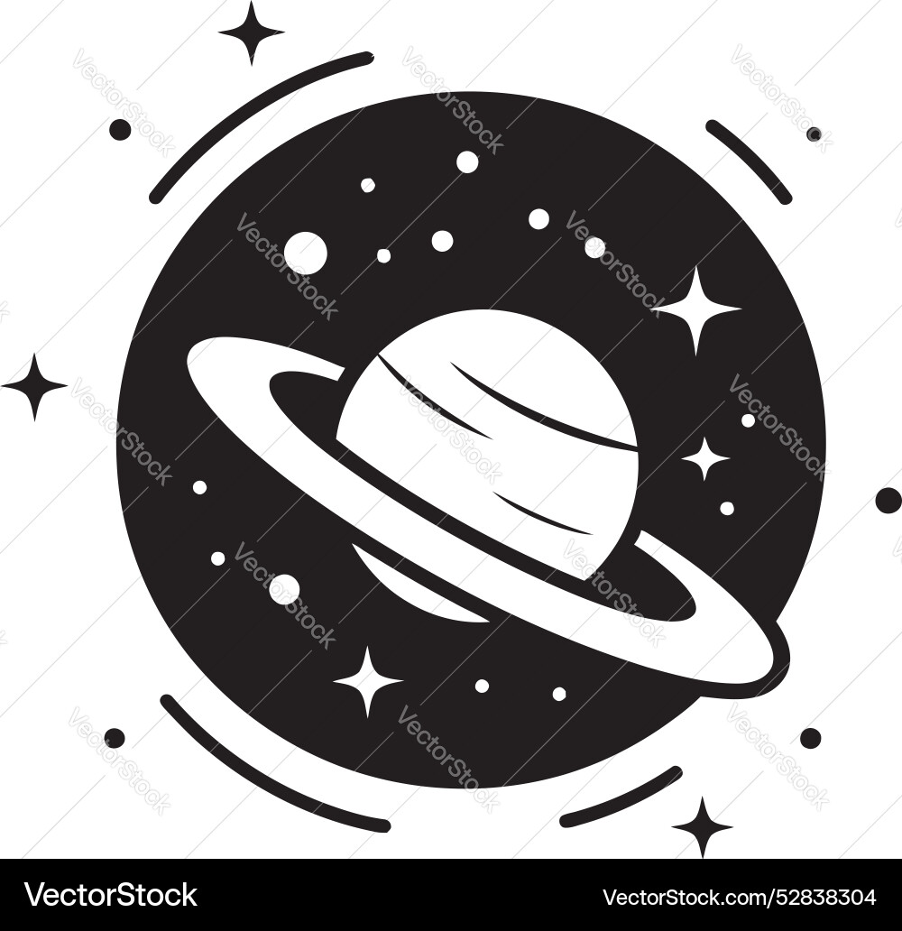 Nebula mark space logo design astral seal icon Vector Image