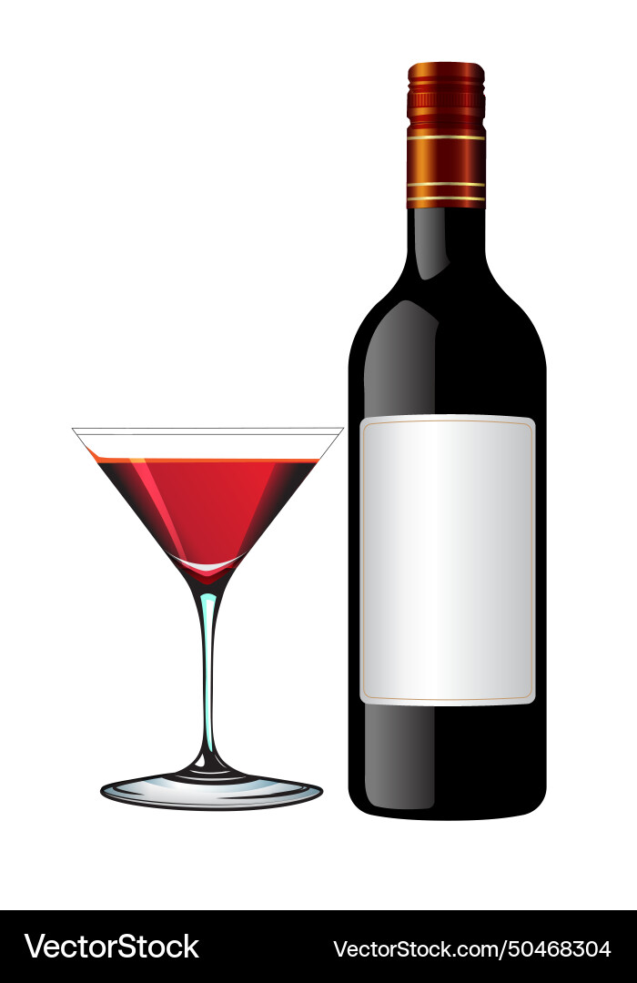 Red wine Royalty Free Vector Image - VectorStock