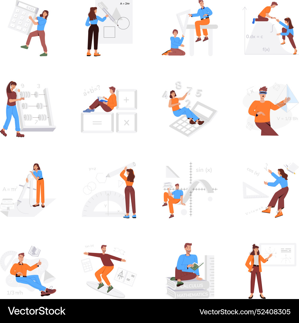 Basic rgbcalculation budgeting exam math test Vector Image