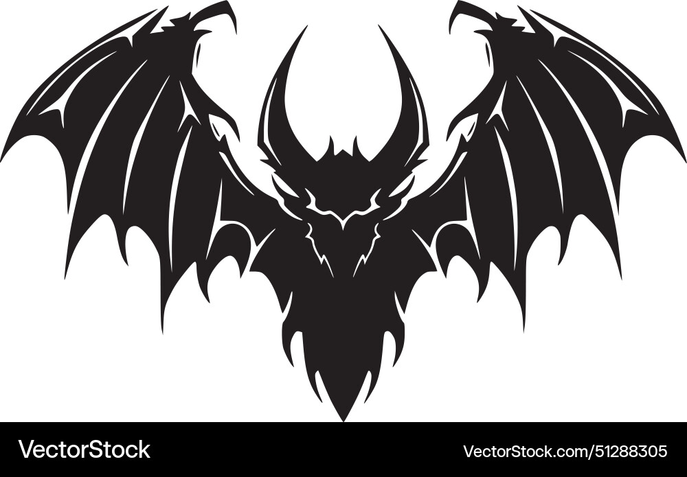 Bat - high quality logo ideal for t-shirt Vector Image