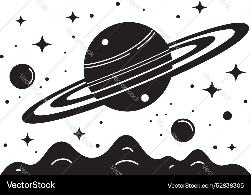 Galactic glyph space emblem celestial symbol Vector Image