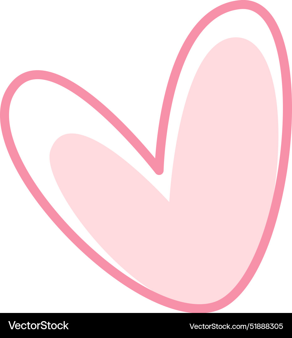 Heart childish icon Royalty Free Vector Image - VectorStock