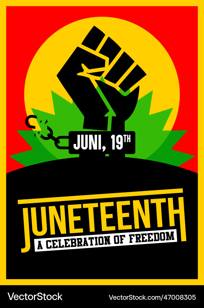 Juneteenth 13 Royalty Free Vector Image - VectorStock