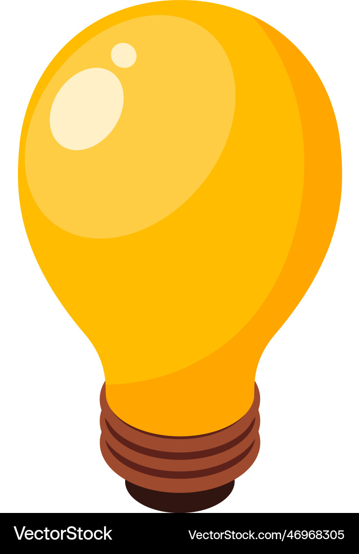 Light bulb icon Royalty Free Vector Image - VectorStock