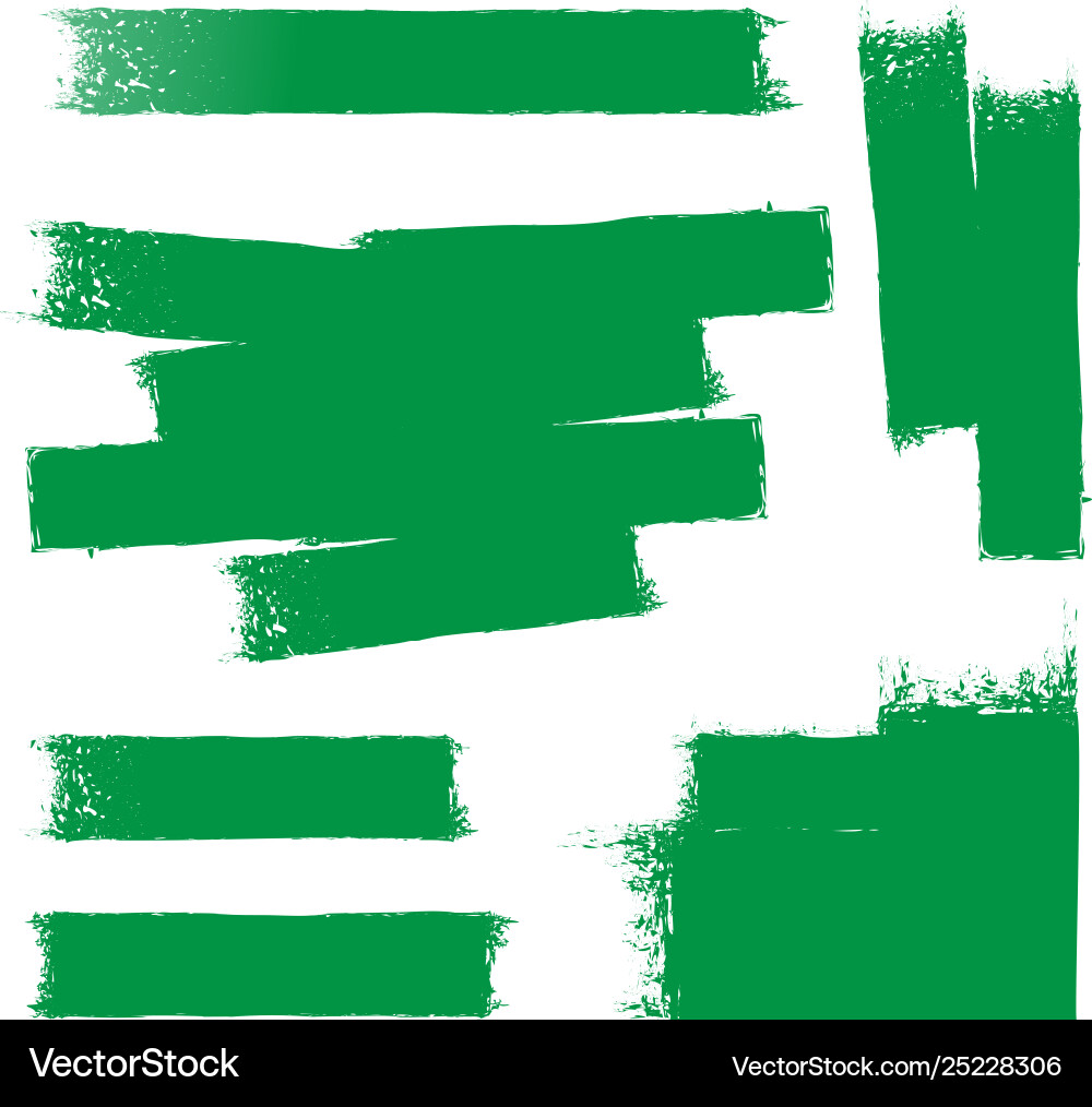 Abstract Green Paint Splatter Background Vector Image