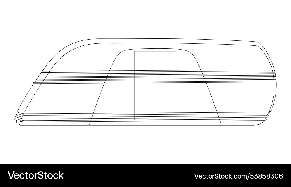 Tesla robovan Royalty Free Vector Image - VectorStock