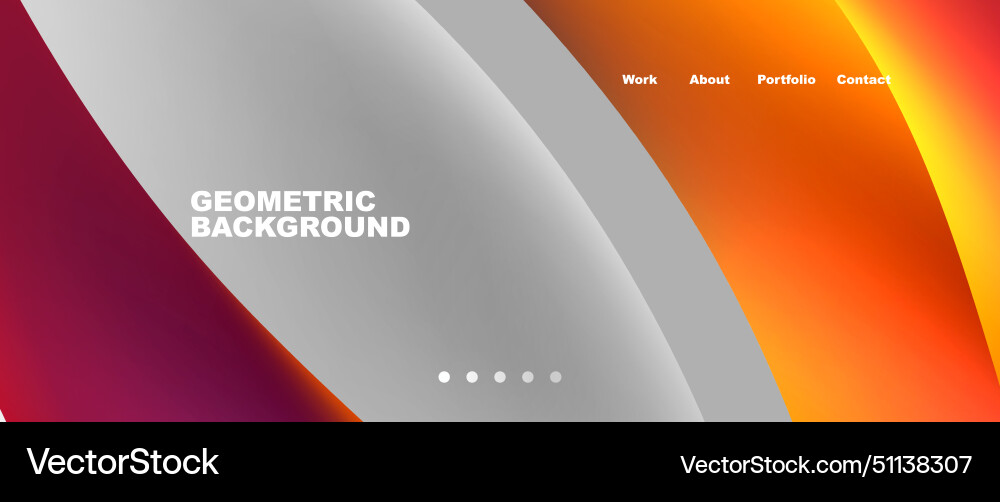 Geometric background with gradient colors perfect Vector Image