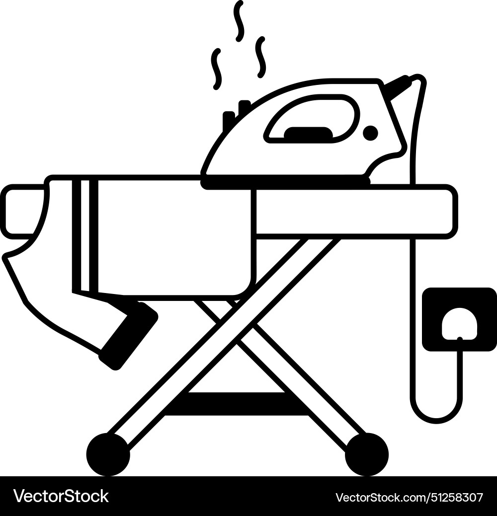 Ironing stand Royalty Free Vector Image - VectorStock