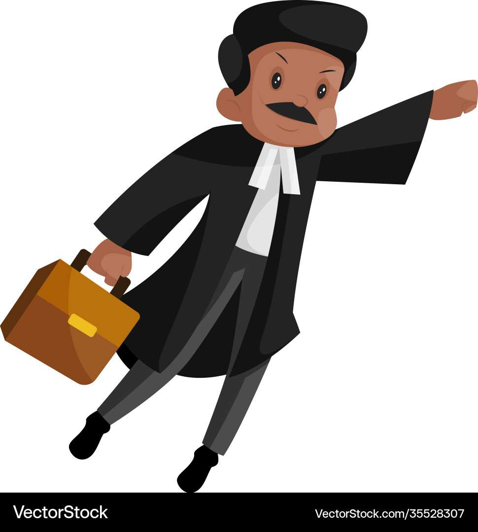 Lawyer cartoon Royalty Free Vector Image - VectorStock