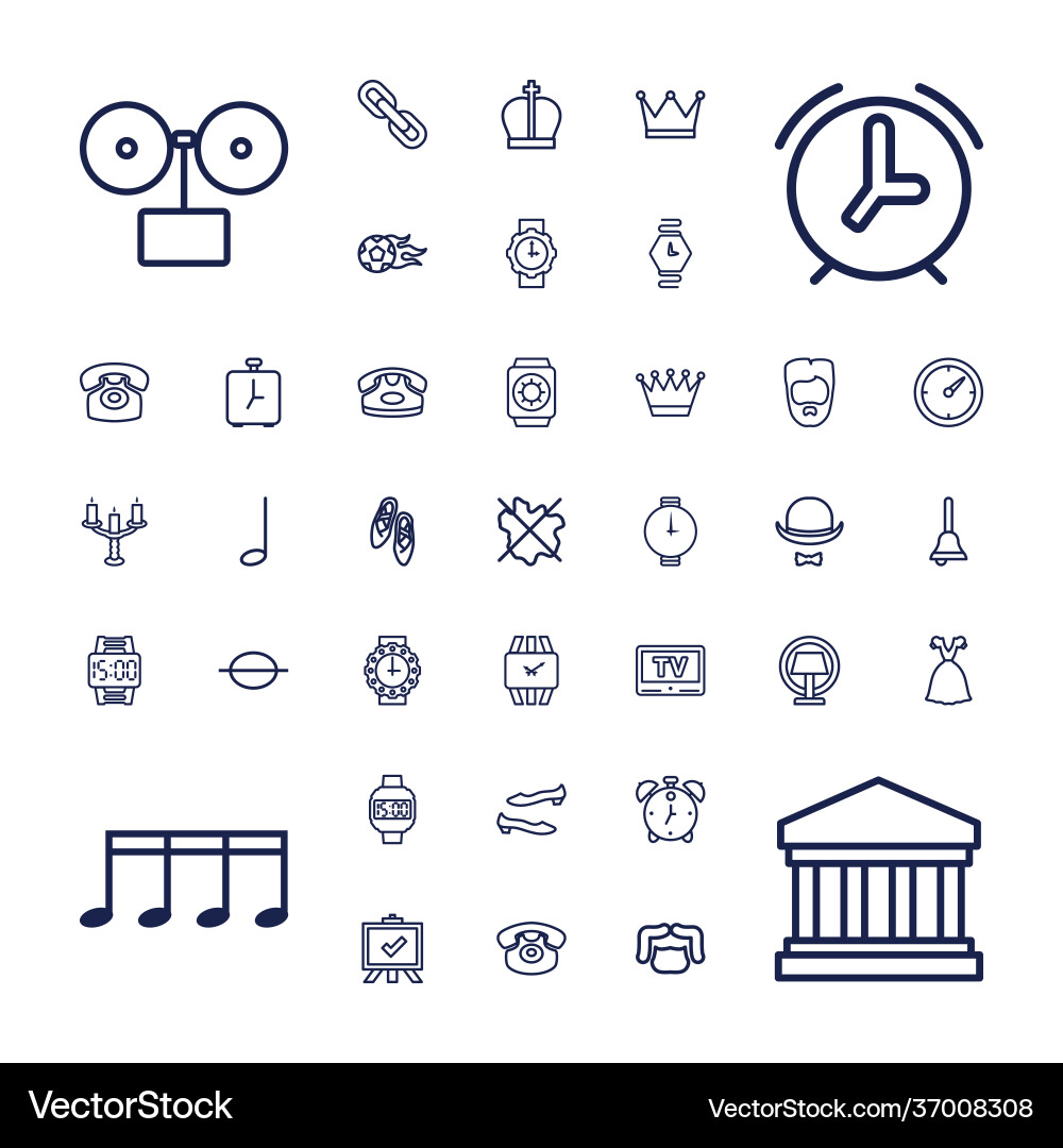 37 classic icons Royalty Free Vector Image - VectorStock