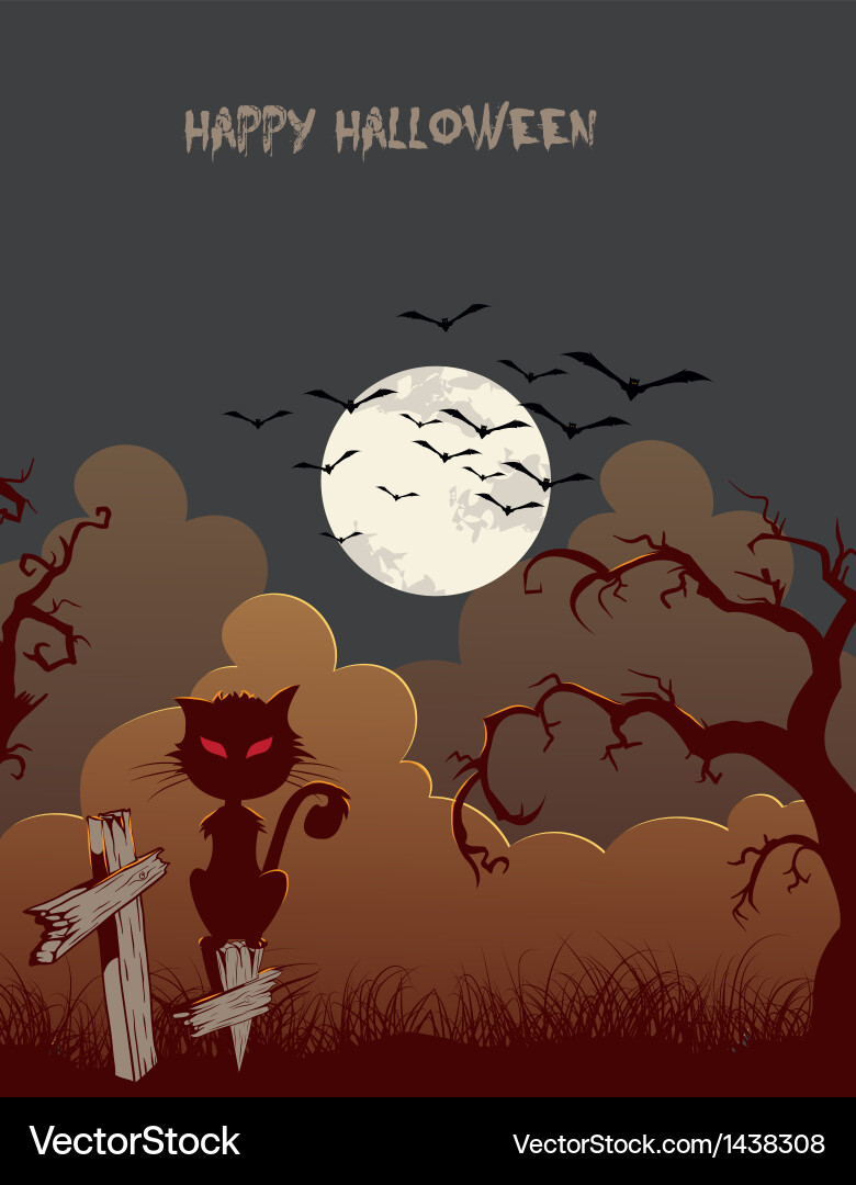 Halloween background Royalty Free Vector Image