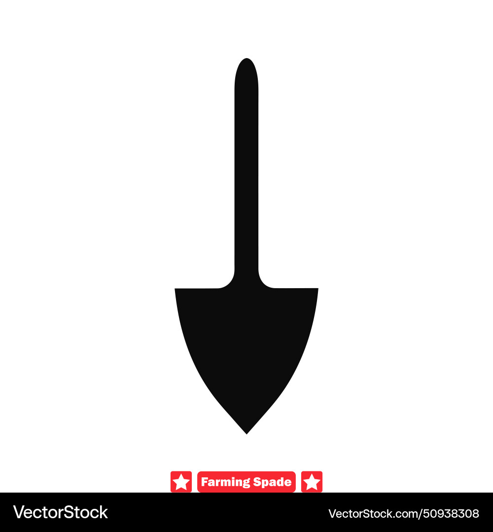 Harvest season essentials farming spade set Vector Image