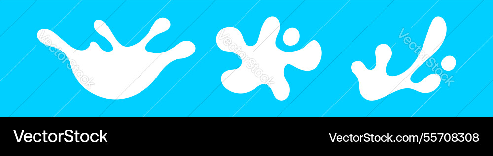 Milk splash crown shape milky splashing milk Vector Image