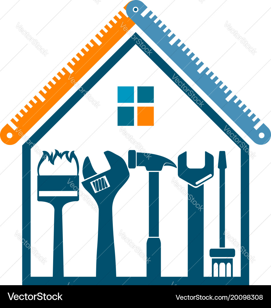 Repair and construction symbol Royalty Free Vector Image