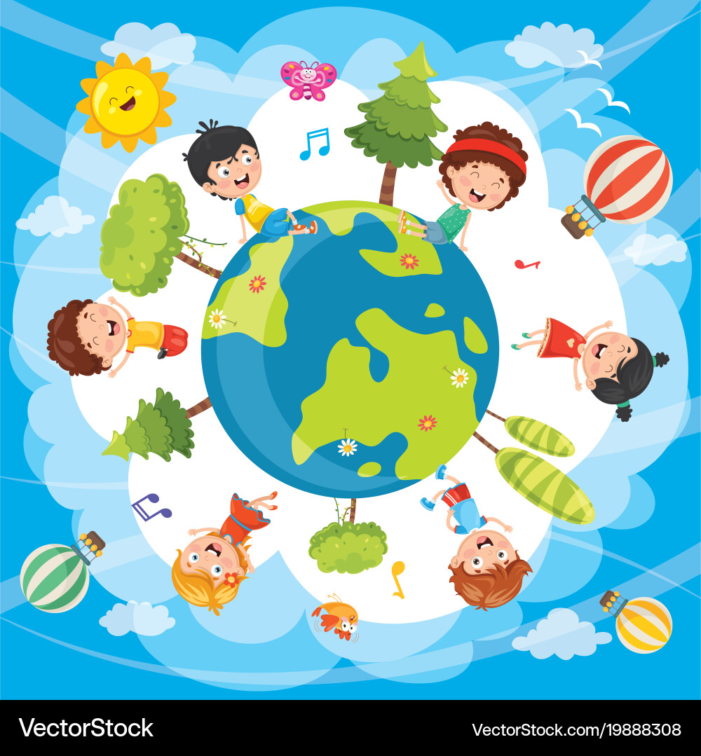 World kids Royalty Free Vector Image - VectorStock