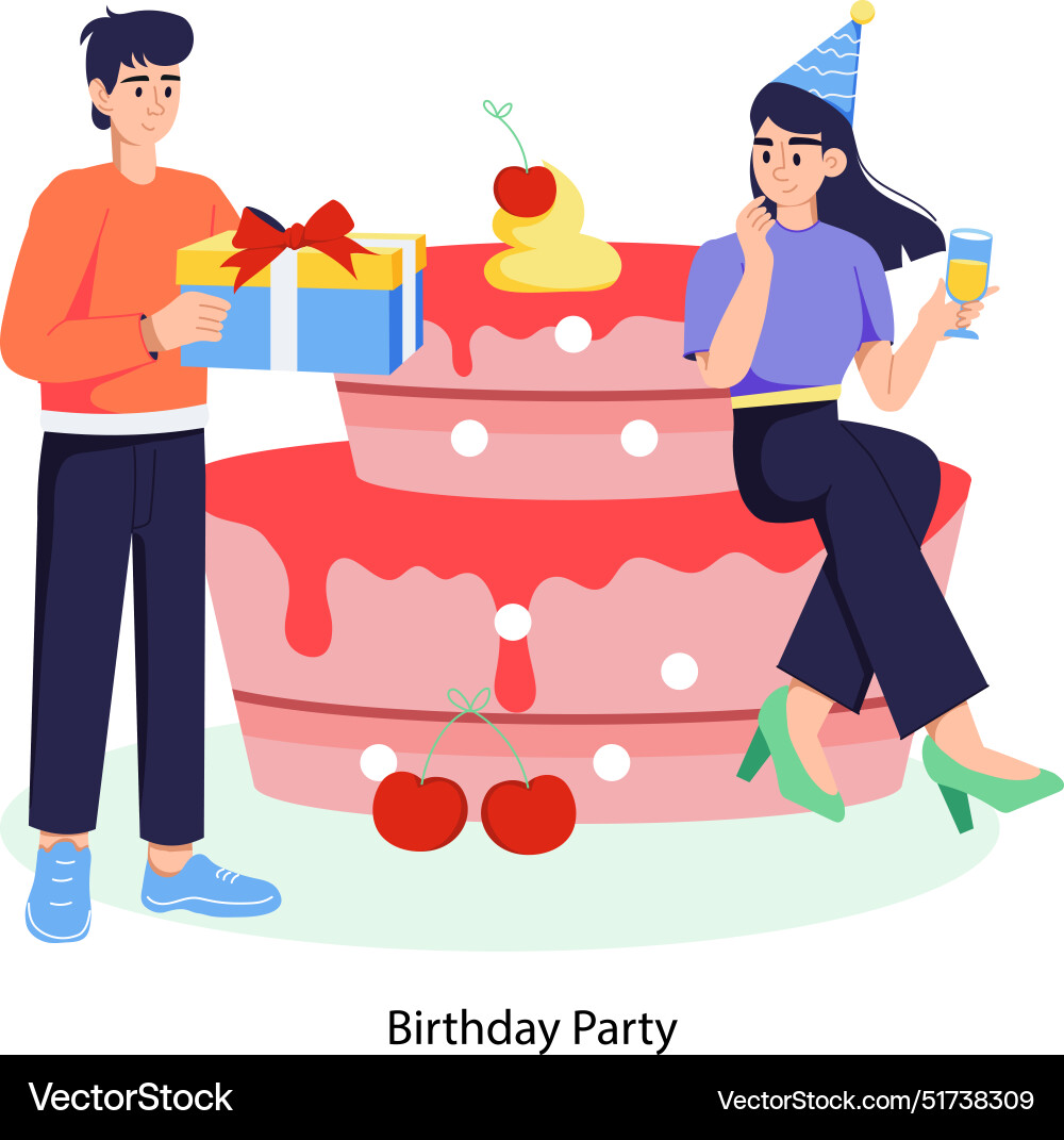 Birthday party Royalty Free Vector Image - VectorStock
