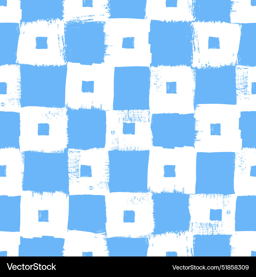 Checkerboard pattern blue white background Vector Image