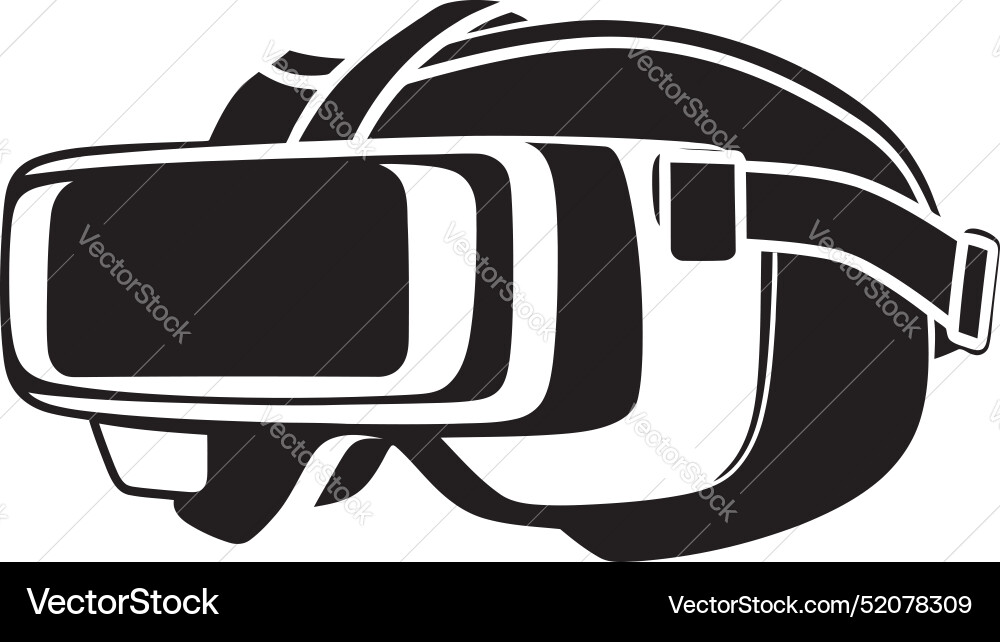 Techno vision virtual reality graphics emblem Vector Image