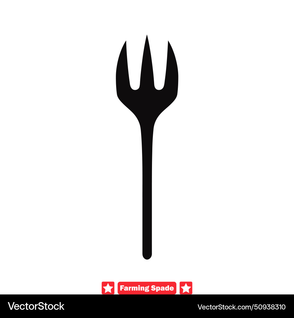 Cultivate creativity farming spade set for rural Vector Image