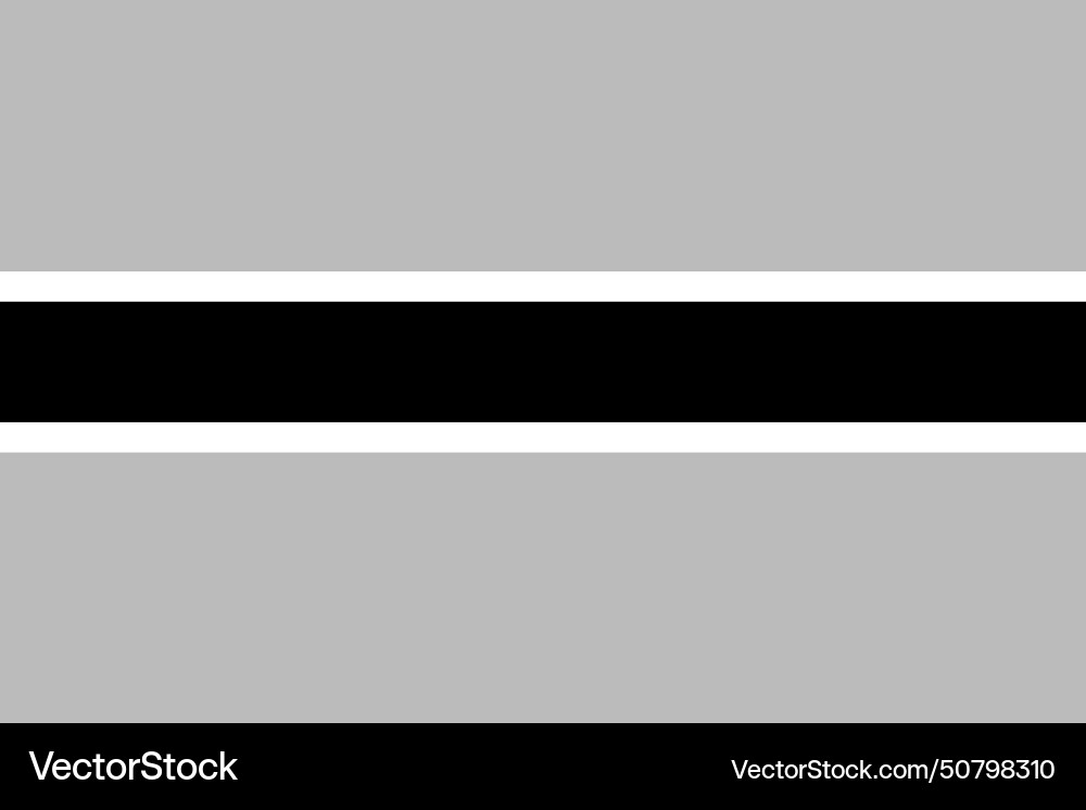 Greyscale flag of botswana Royalty Free Vector Image