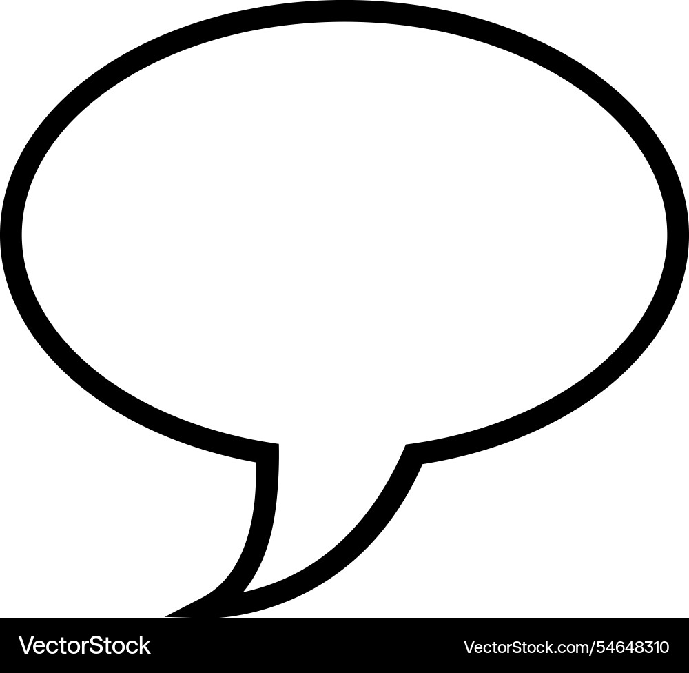 Minimalist bubble flat icon for versatile digital Vector Image