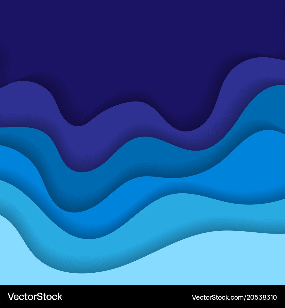 Paper Wave Background Royalty Free Vector Image