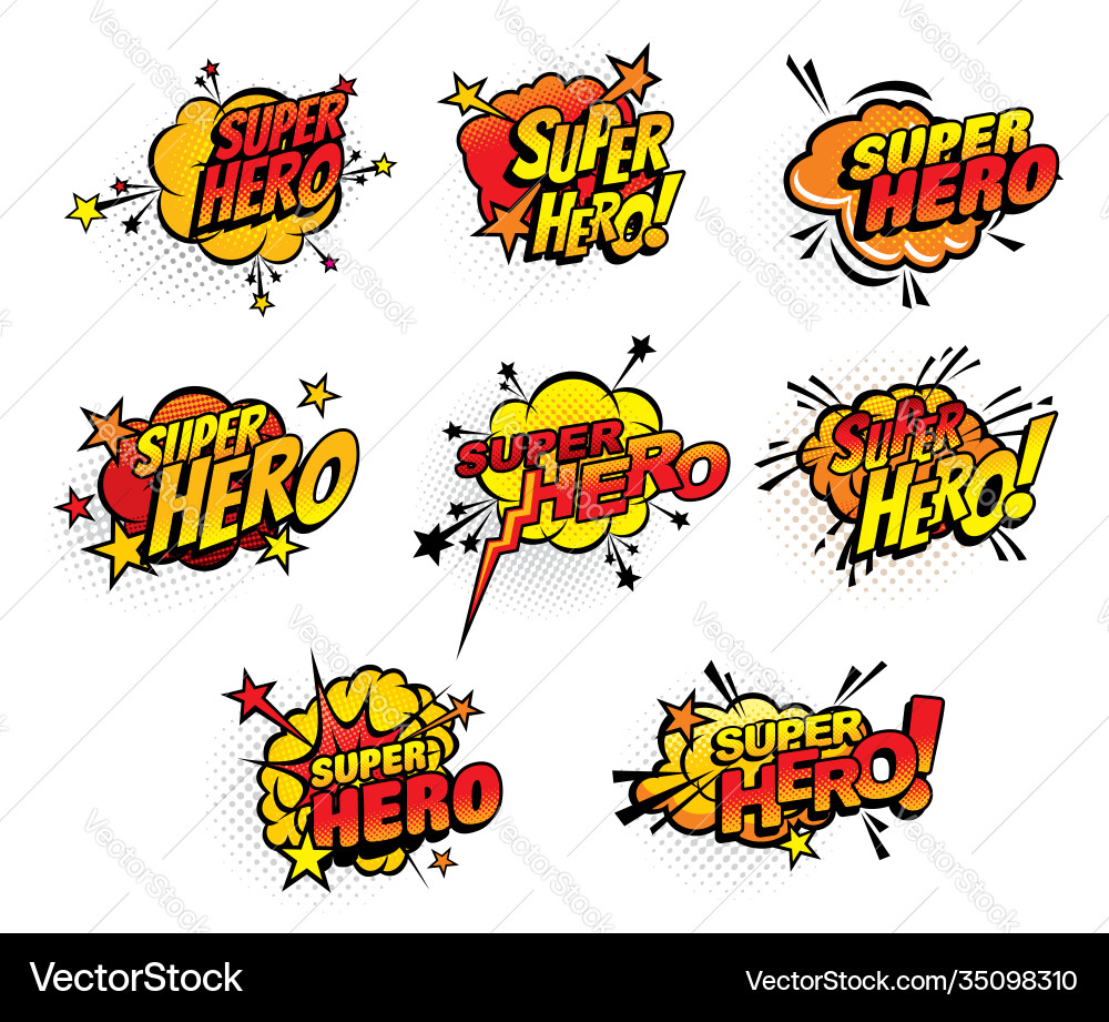 Comic Book Action Bubble Vector Images (over 1,100)