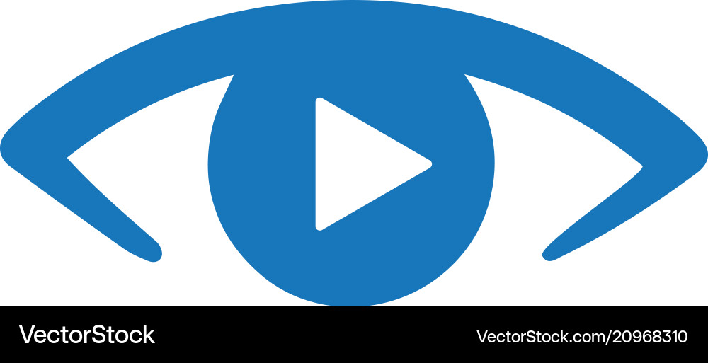 Video watching icon Royalty Free Vector Image - VectorStock