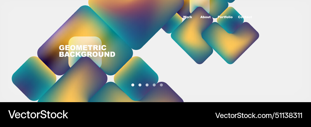 Abstract geometric art on white background with Vector Image