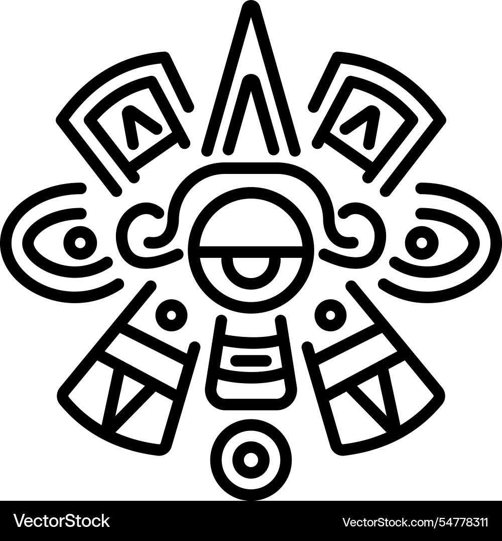 Aztec quetzalcoatl Royalty Free Vector Image - VectorStock