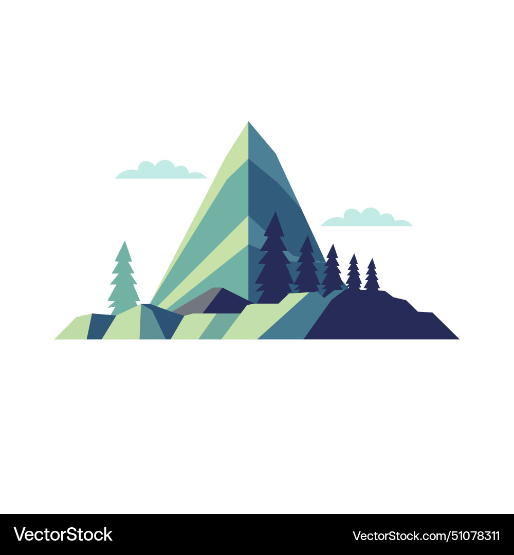 Mountain top image Royalty Free Vector Image - VectorStock