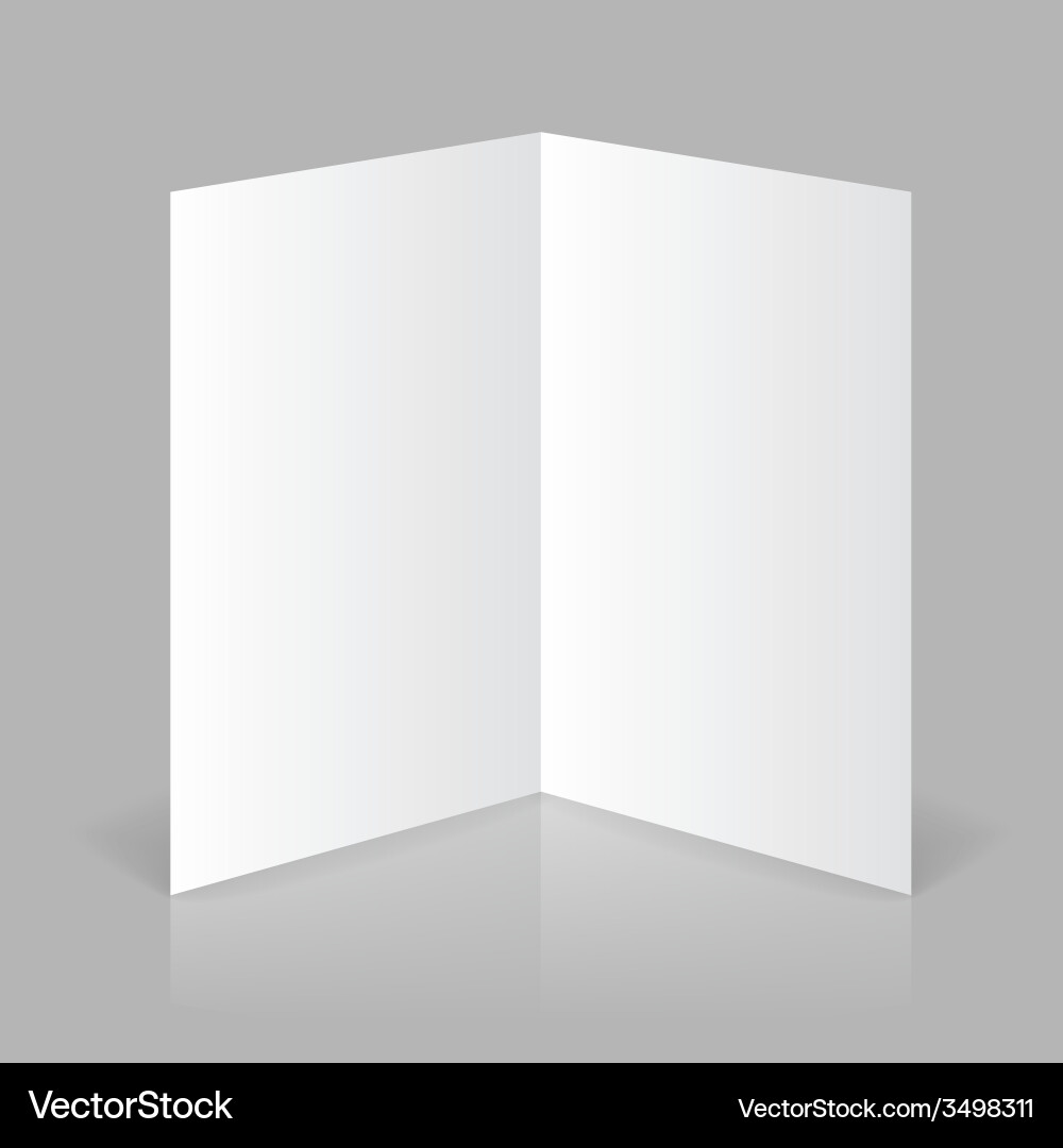 Two-Fold Brochure Royalty Free Vector Image - VectorStock