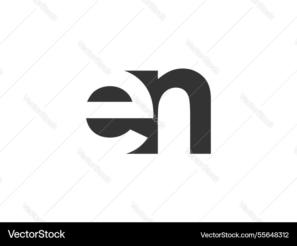 En creative geometric initial based modern Vector Image