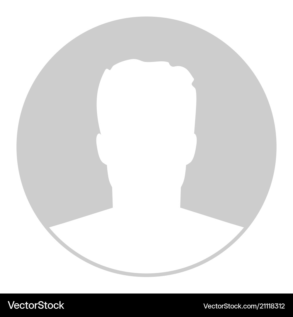 Grey Placeholder Avatar Royalty Free Vector Image
