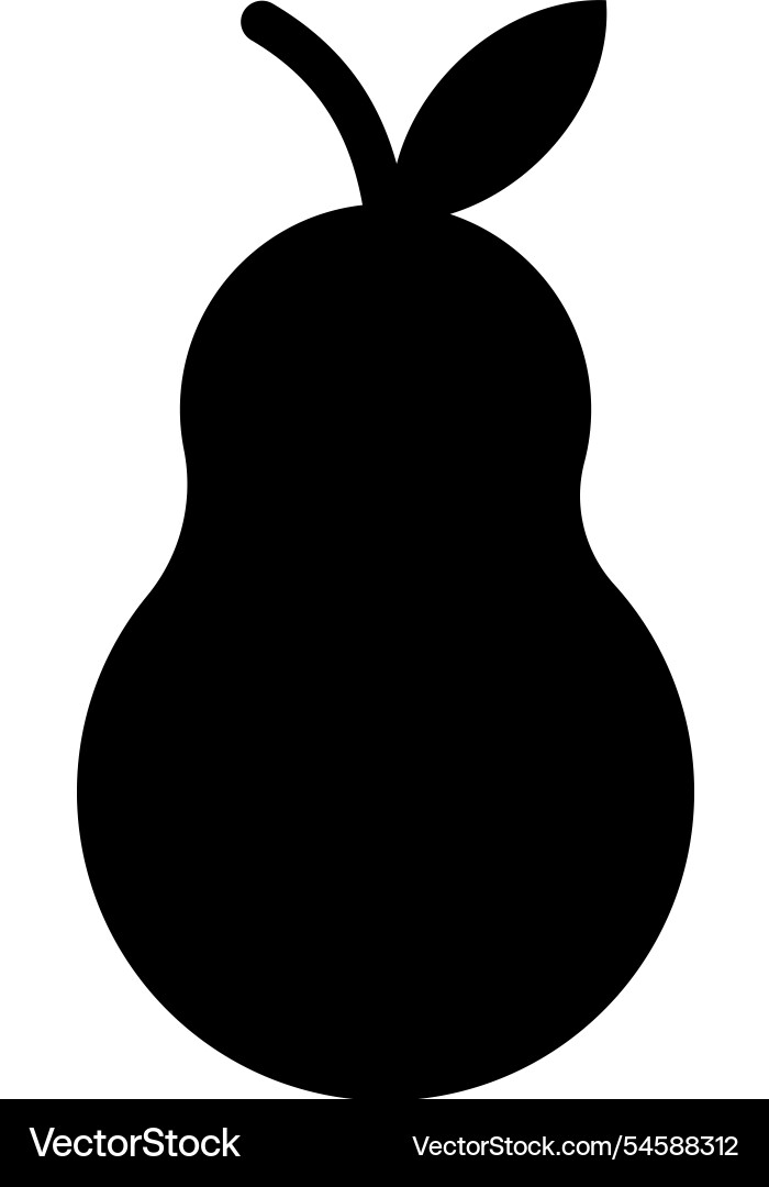 Pear - icon Royalty Free Vector Image - VectorStock